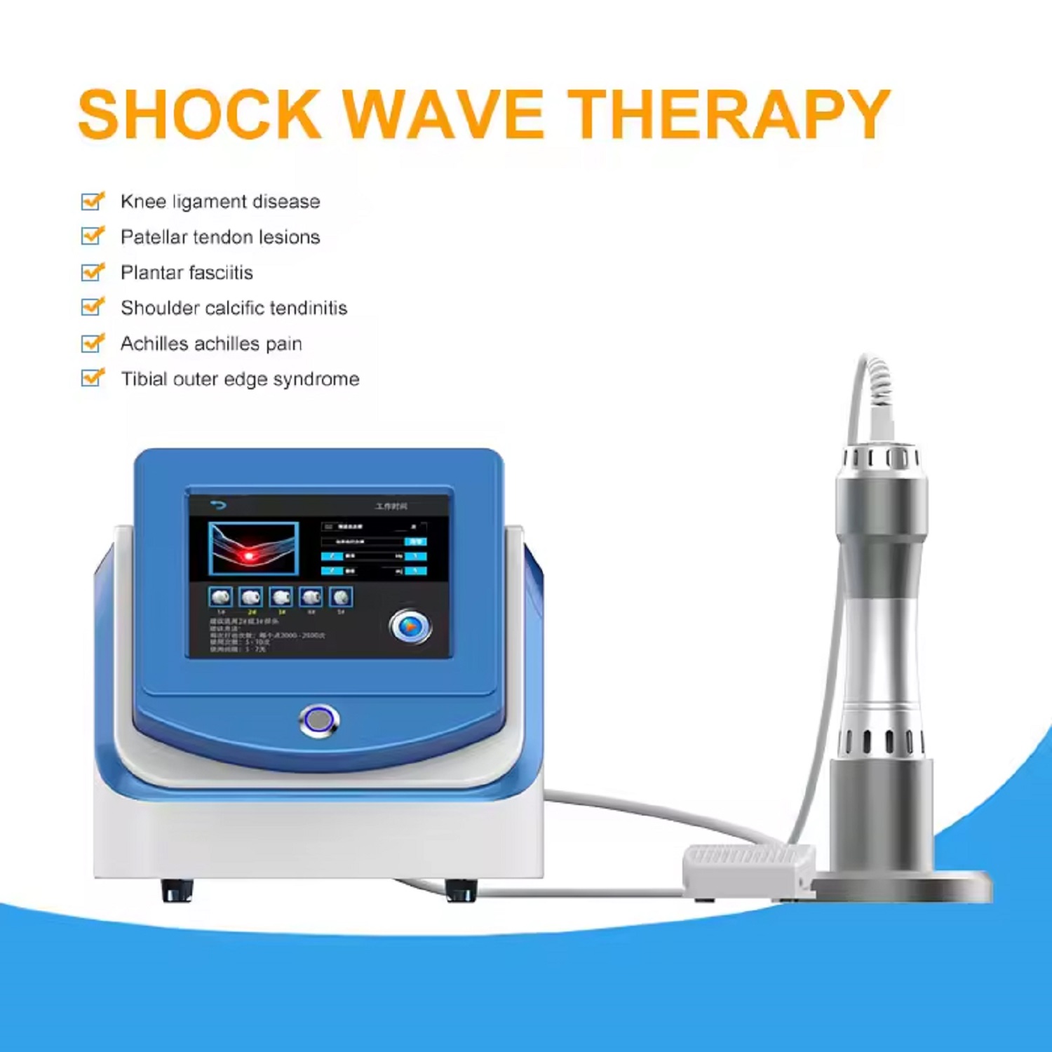 Extracorporeal Professional Shockwave Therapy Machine for ED Treatment ...